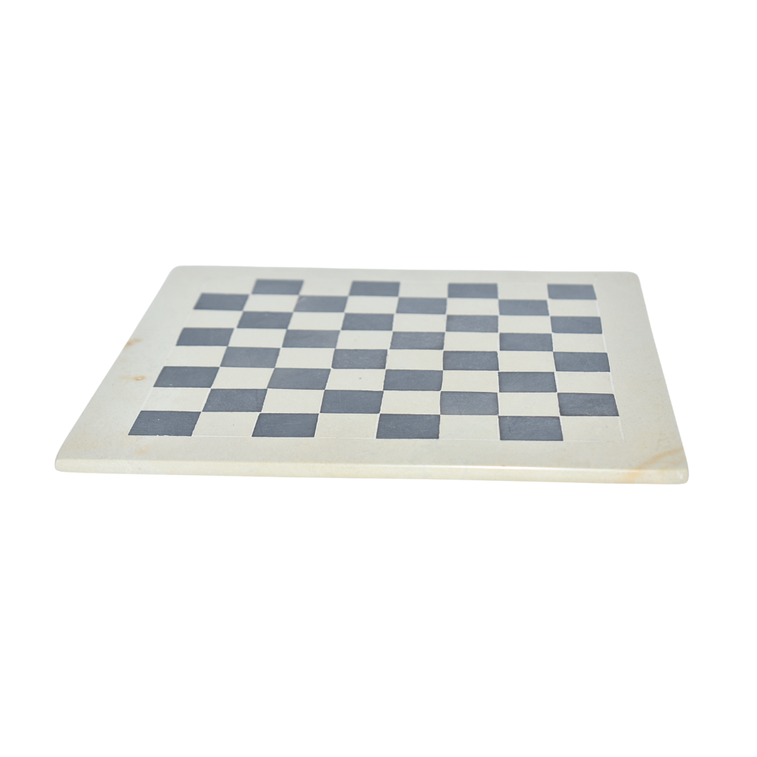 African Soapstone Chessboard | Square Soapstone Chess Board