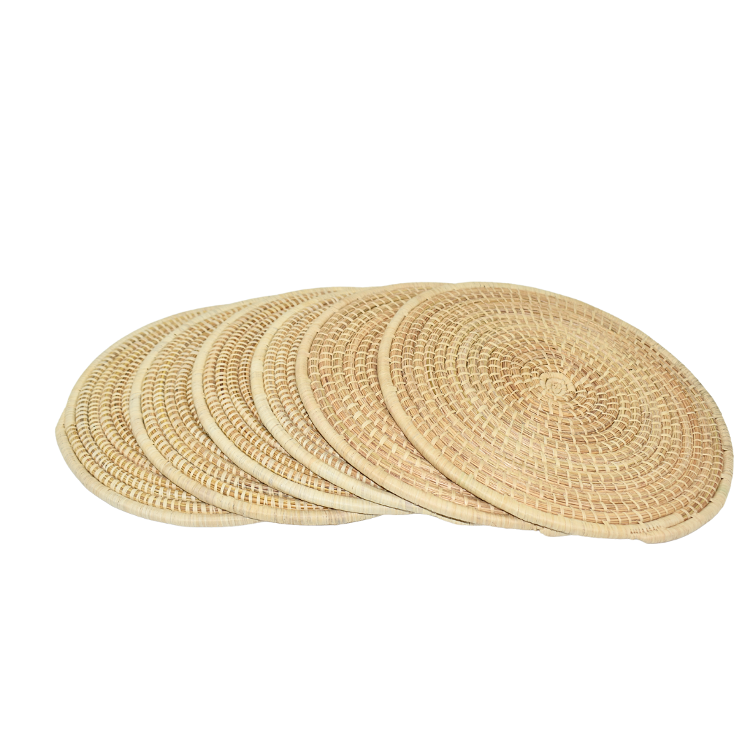 Natural Plain Hand Woven Mats