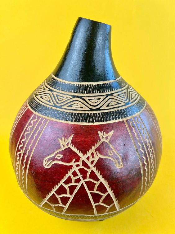 Decorative Gourds with traditional patterns