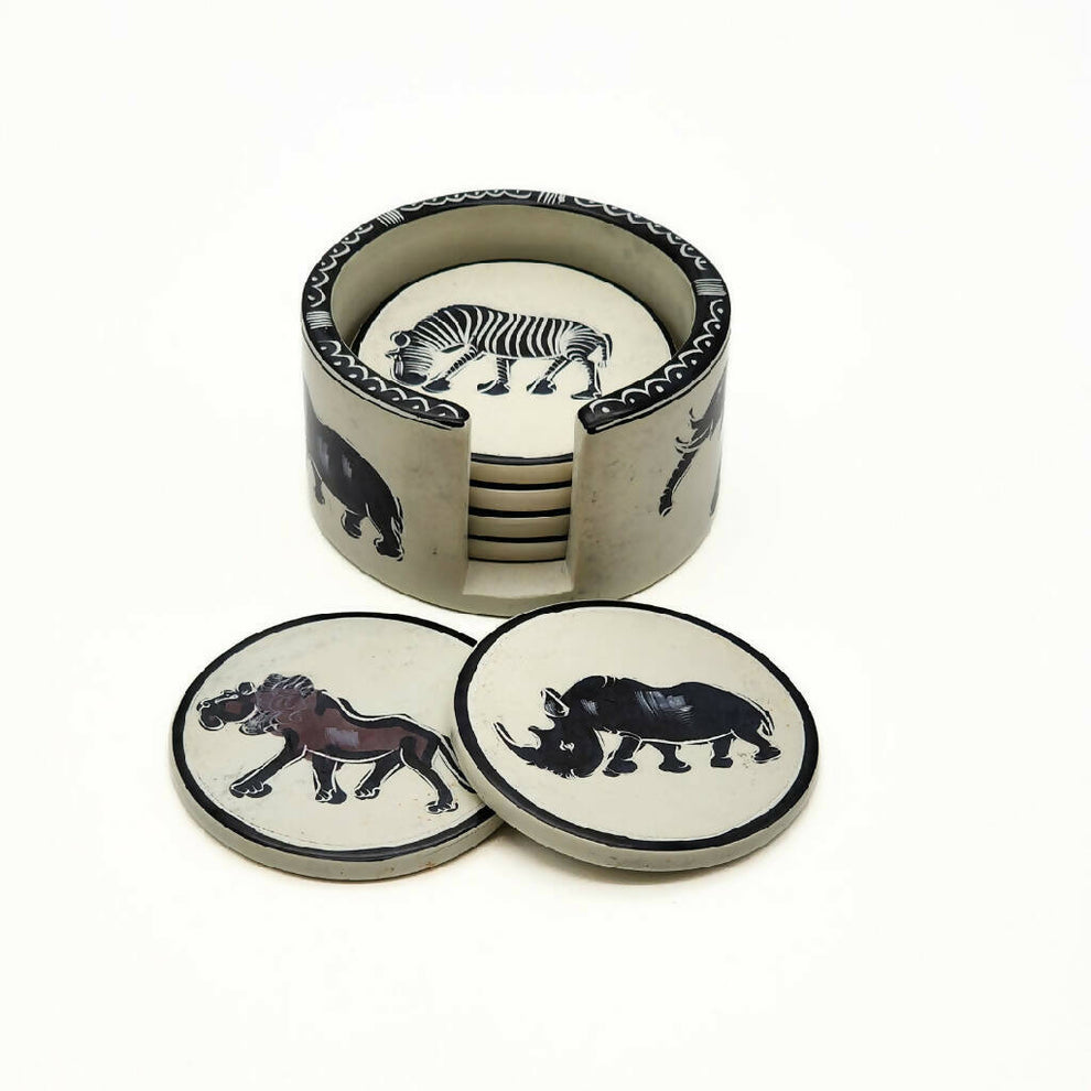 Jumbo Soapstone Coasters – Mawu Africa