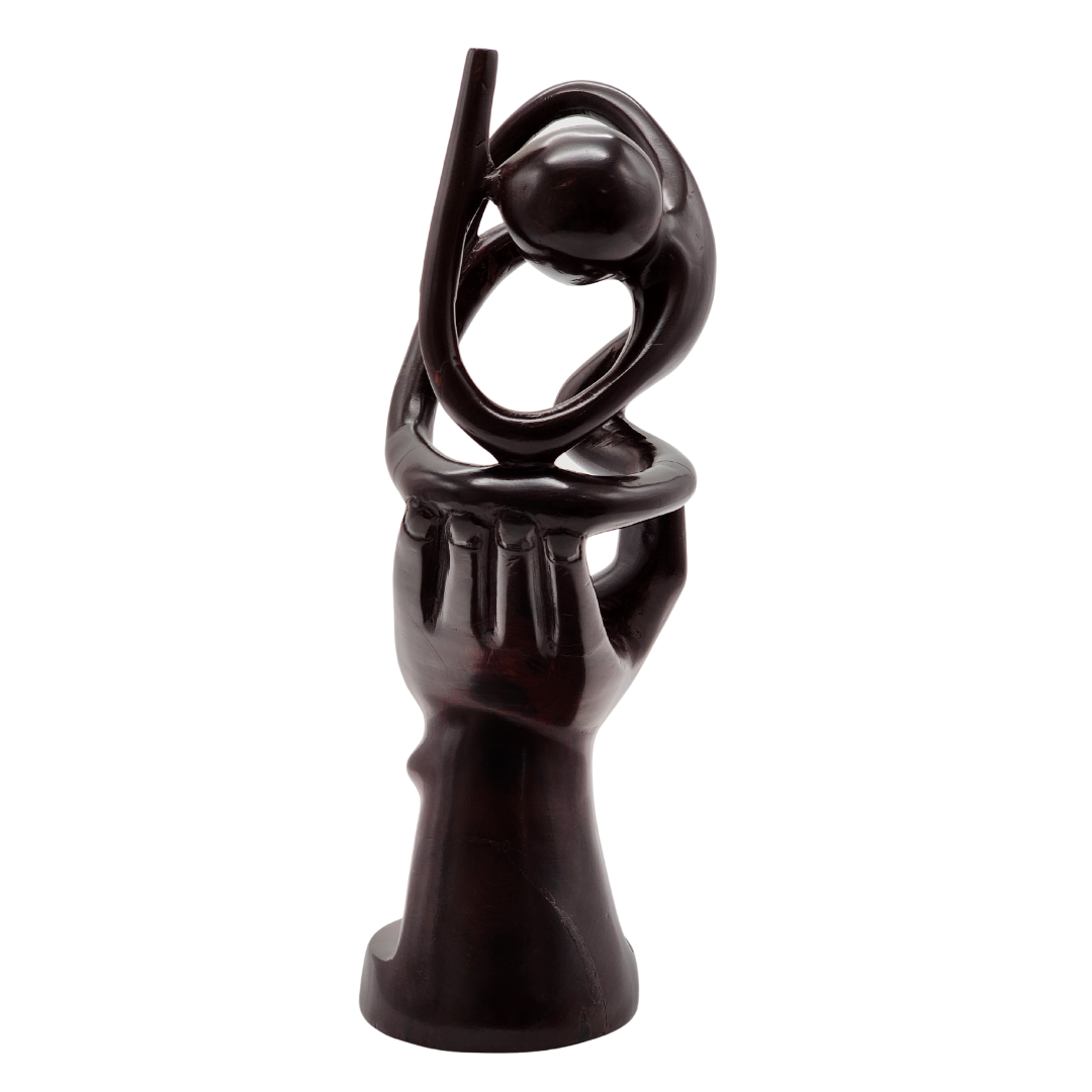 The Supporter Wood Carving | Sculpture