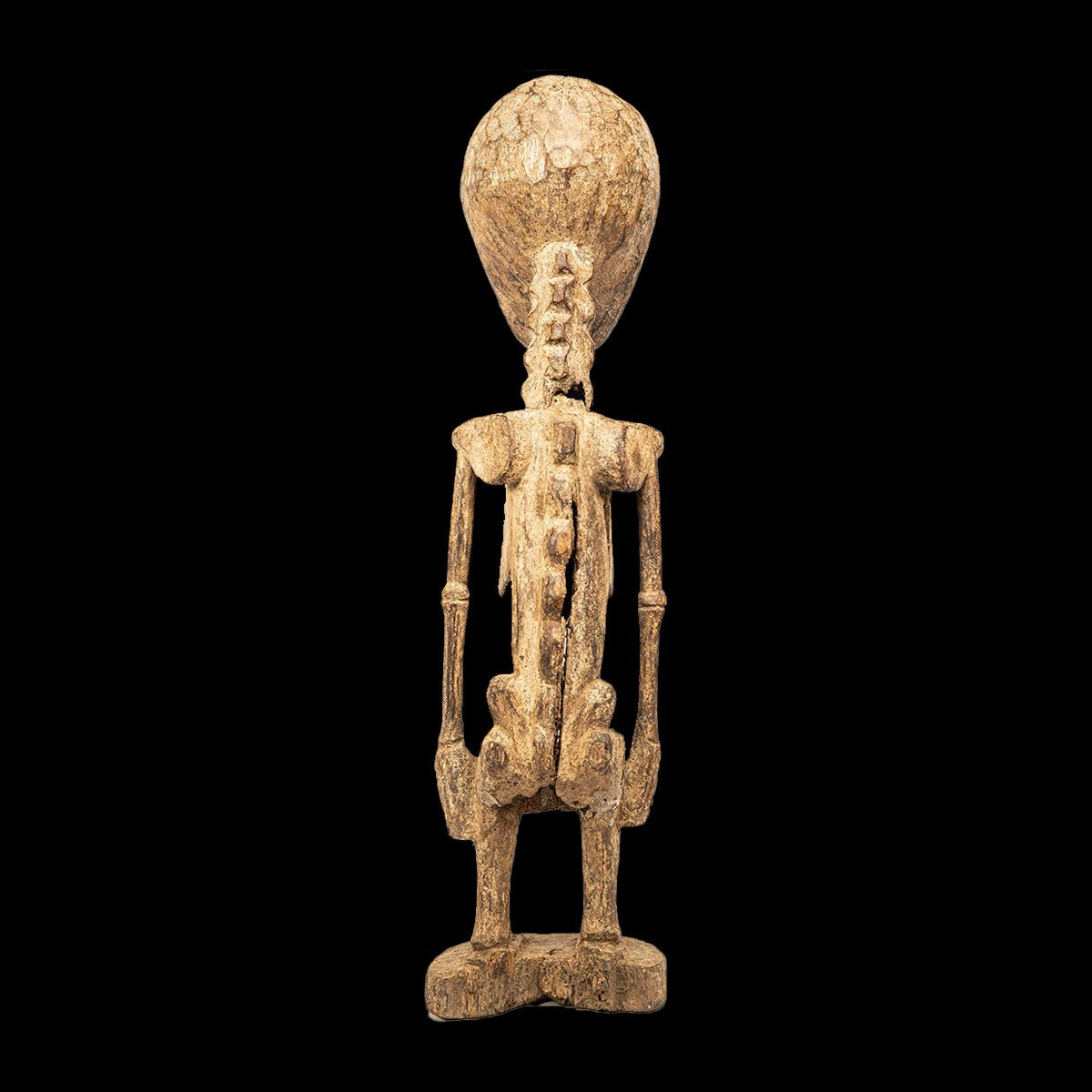 Luba skeleton - African Antique Sculpture