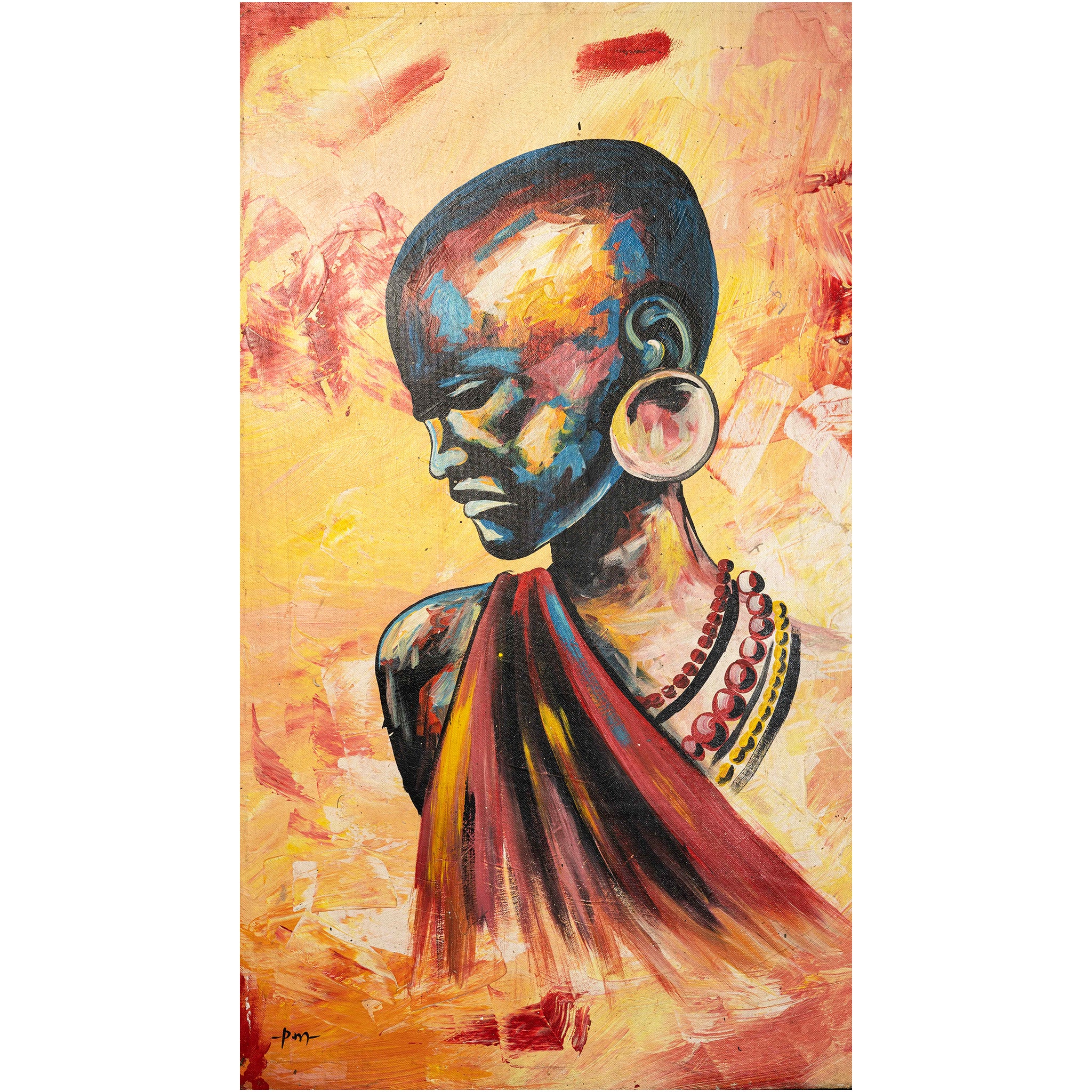 Traditional African Man Painting