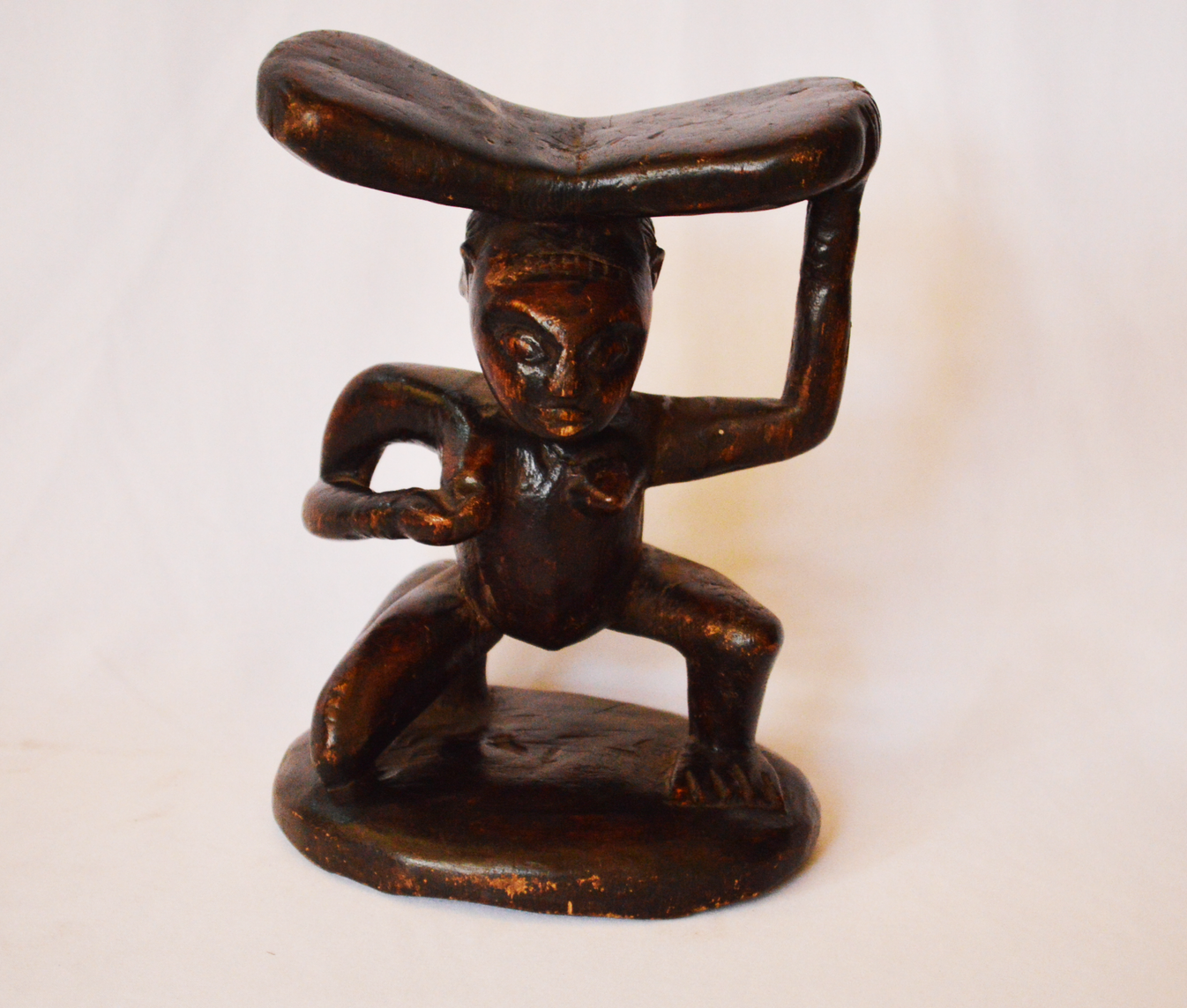 Lega Headrest - African Traditional wooden headrest – Mawu Africa