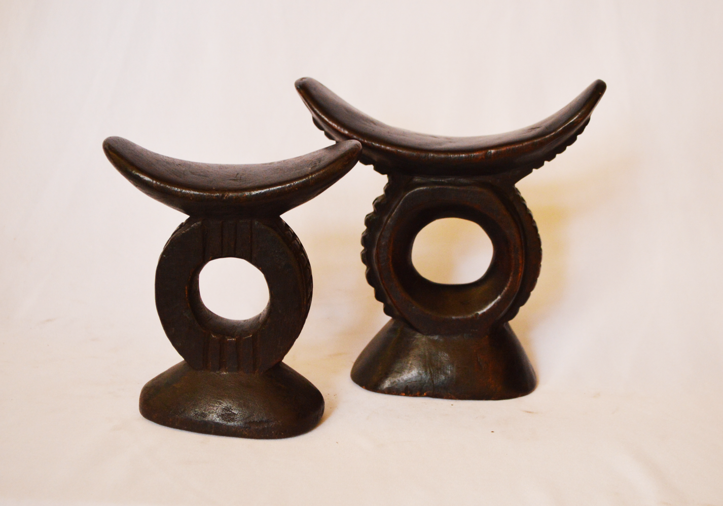 Oromo Headrest - African Traditional wooden headrest